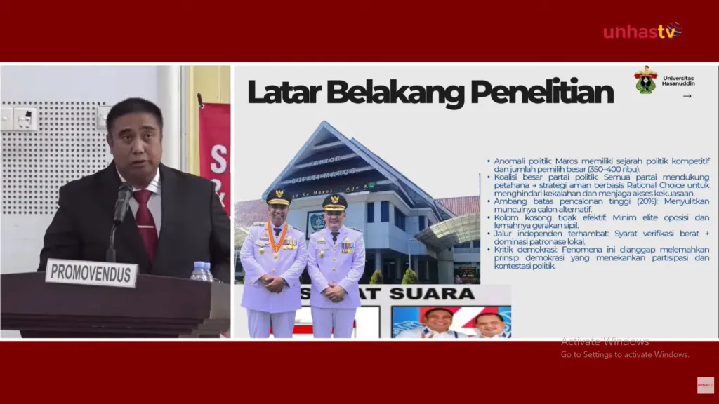 Teliti Fenomena Calon Tunggal Pilkada, Bupati Maros Chaidir Syam Raih ...